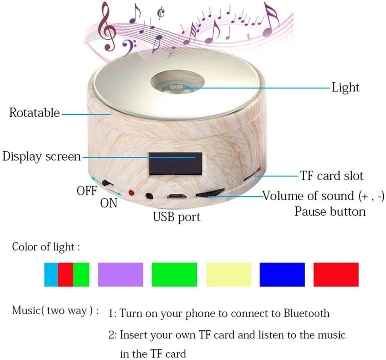 Personalized Bluetooth Moon Lamp 3D Printing RGB Led Moon | Etsy