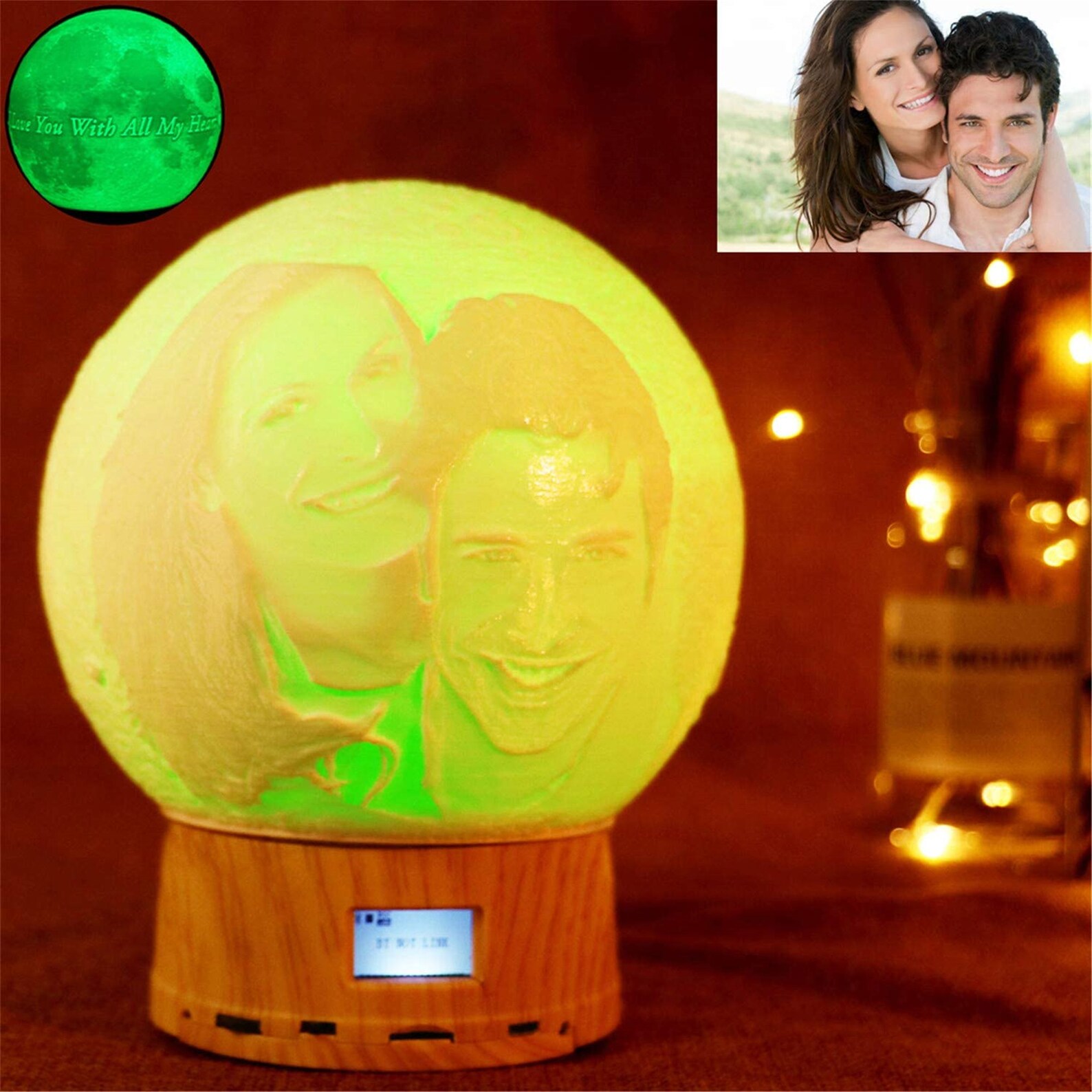 Personalized Bluetooth Moon Lamp 3D Printing RGB Led Moon | Etsy