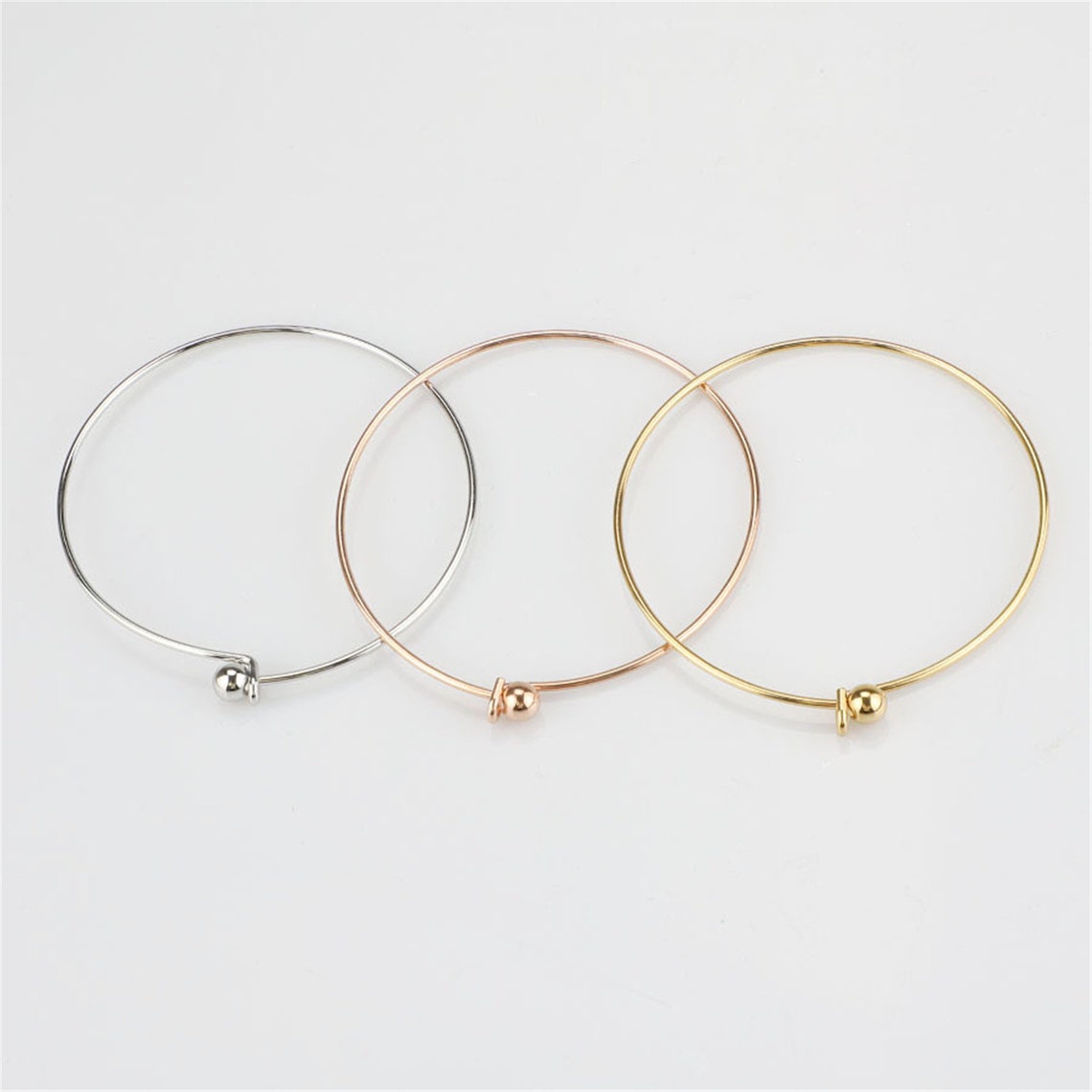 Pulsera de acero inoxidable de 60 mm se puede abrir y mover | Etsy