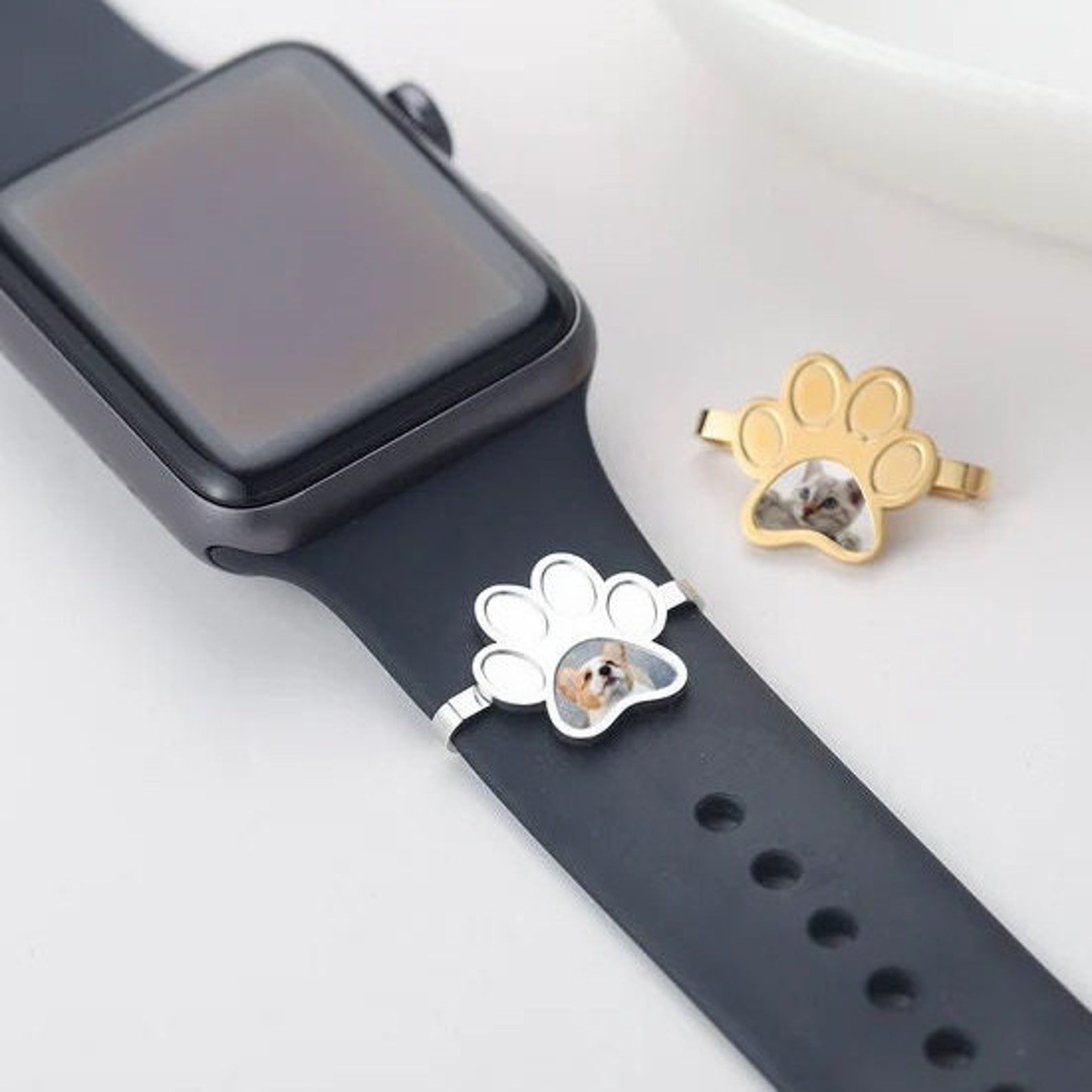 Custom Photo Watch Charm Sport Band Charm Personalized Smart - Etsy