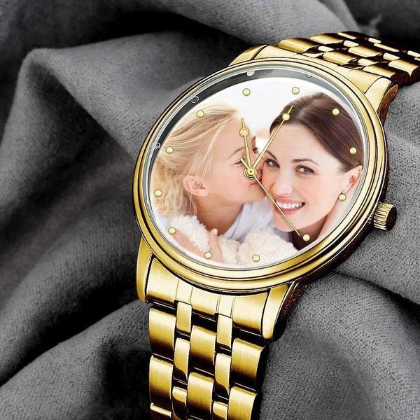 Personalized Photo Watches for Men Women Custom Quartzite Any - Etsy