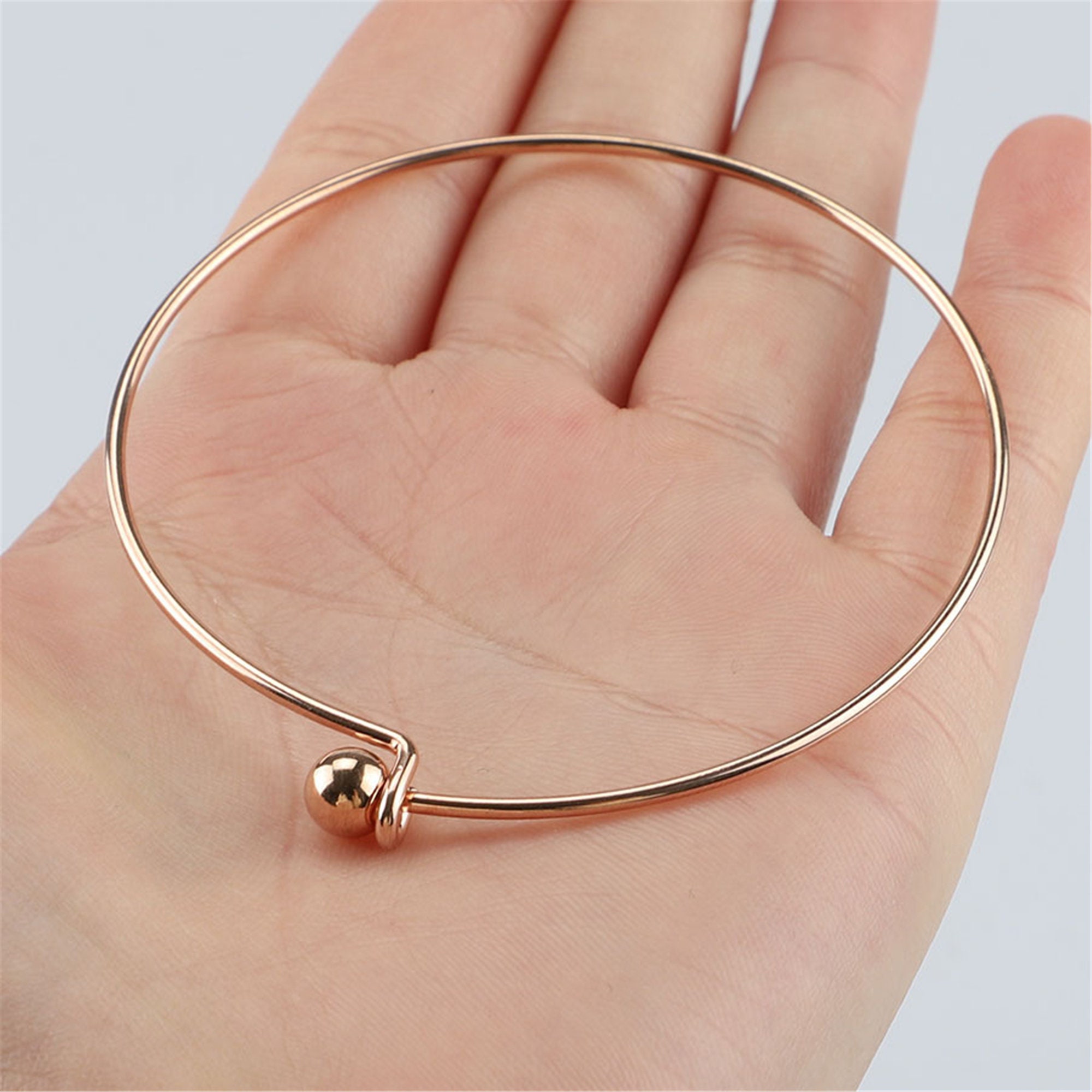 Pulsera de acero inoxidable de 60 mm se puede abrir y mover | Etsy