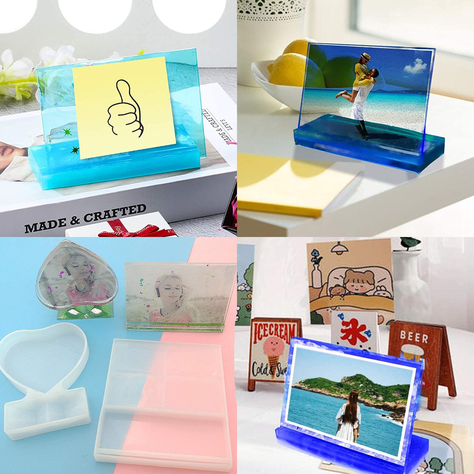 Photo Frame Resin Mold Photo Display Stand Mold Home | Etsy