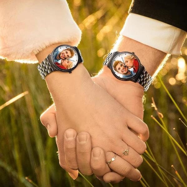Personalized Photo Watches for Men Women Custom Quartzite Any - Etsy