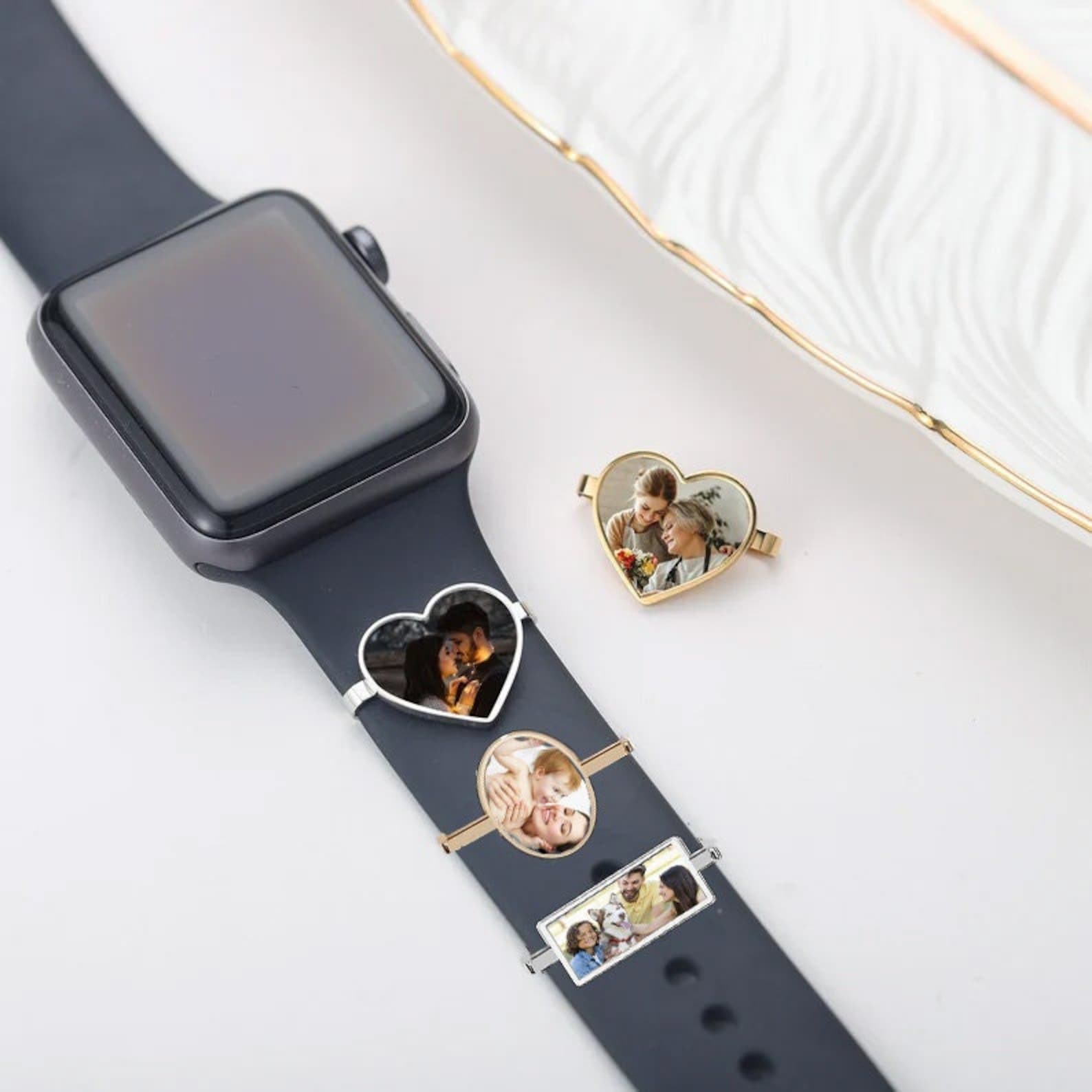 Custom Photo Watch Charm Sport Band Charm Personalized Smart - Etsy