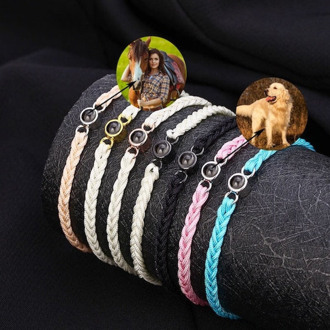 In Memory Bracelet Custom Photo Projection Bracelet Couple - Etsy