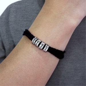 MEN Bracelet Personalized Custom Name Braceletfamily Name - Etsy