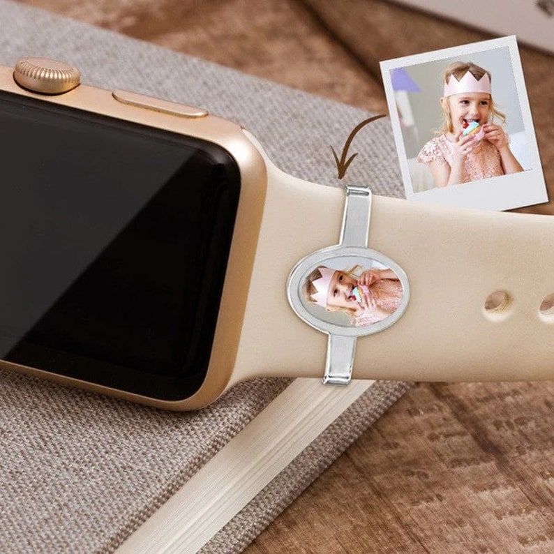 Custom Photo Watch Charm Sport Band Charm Personalized Smart - Etsy