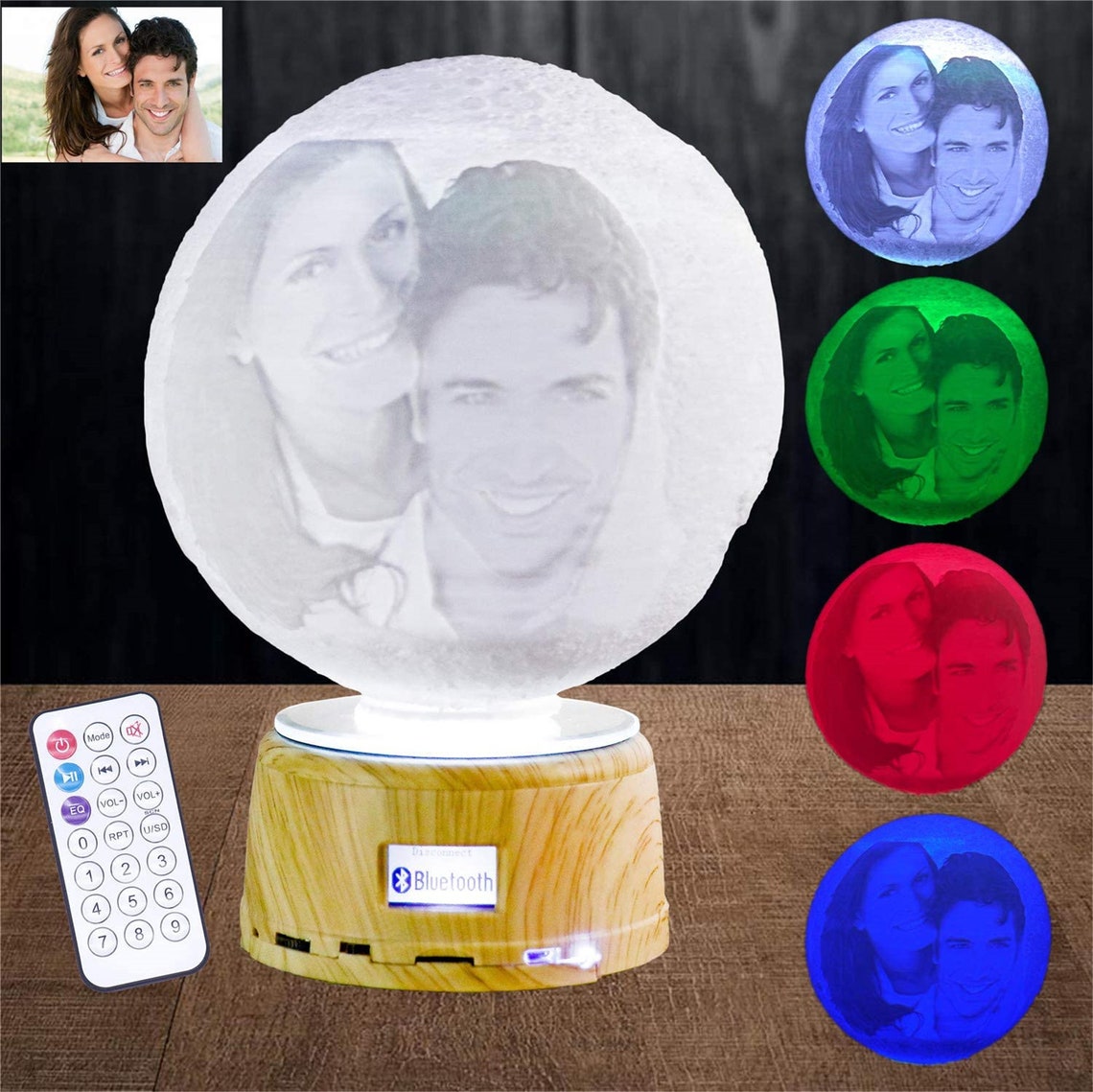 Personalized Bluetooth Moon Lamp 3D Printing RGB Led Moon | Etsy