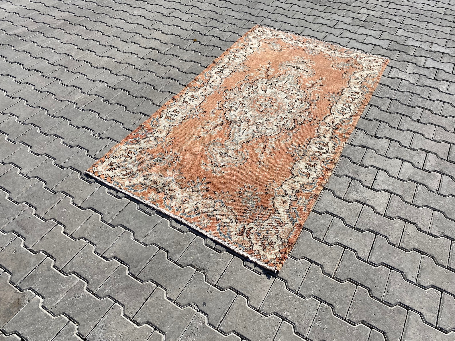 Turkish Room Rug Pale Orange Bohemian Rug 3.7 x 6.7 Feet | Etsy