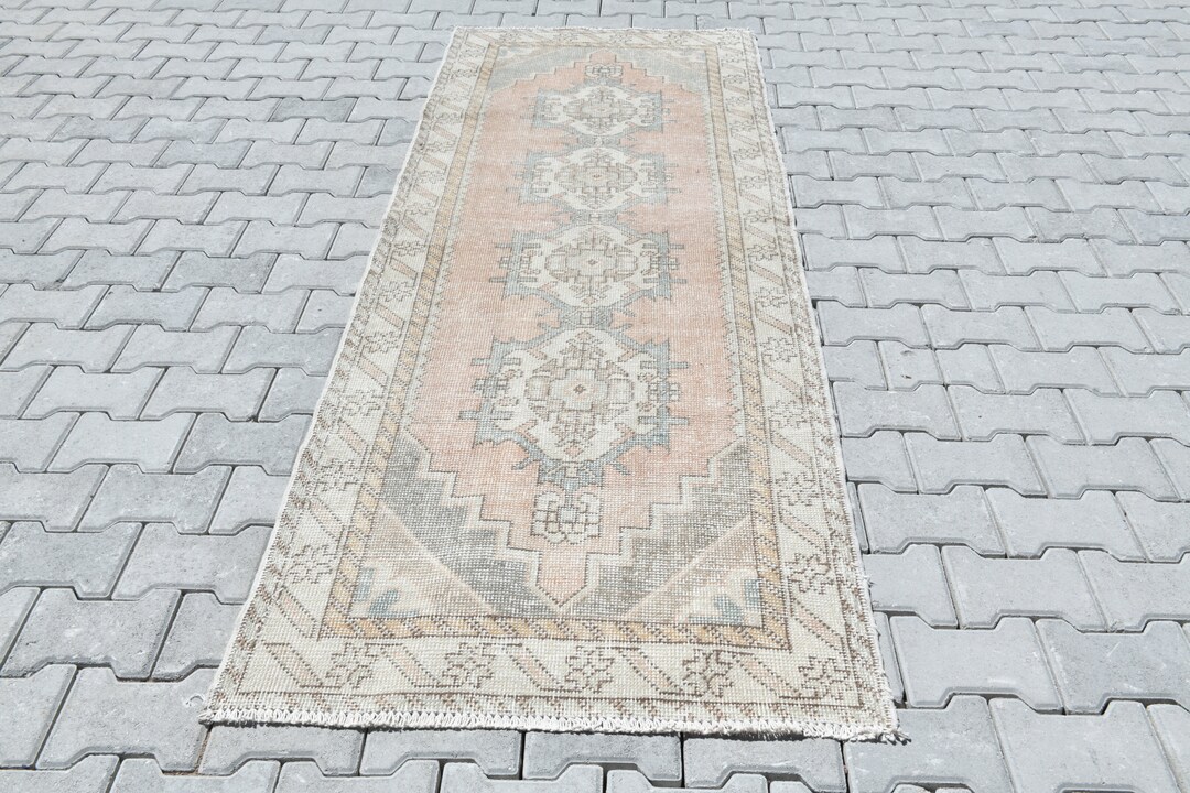 3x9 Rug,turkish Runner 3x9,vintage Runner Rug,oushak Rug 3x9,oushak ...