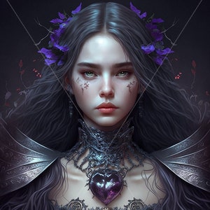 Gothic Princess Digital Download Monarch Royalty Fantasy AI Art Print ...