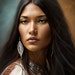 Muskogee Creek Native American Woman Digital Download AI Art Print ...