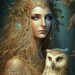 Digital Download - Ethereal Goddess of Wisdom With Owl Spiritual - AI ...