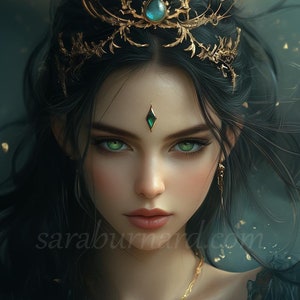 Nyx Goddess Digital Download - Primordial Deity in Greek Mythology - AI Generated Art Print ...