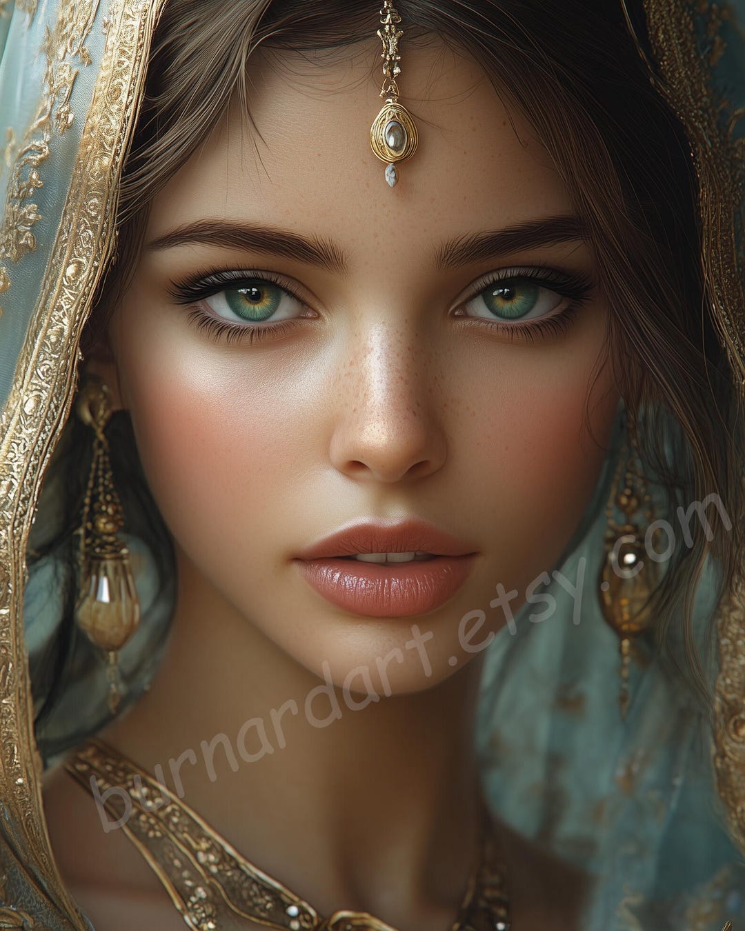 Persian Princess - Digital Art Print Download + Animated GIF - Fantasy ...