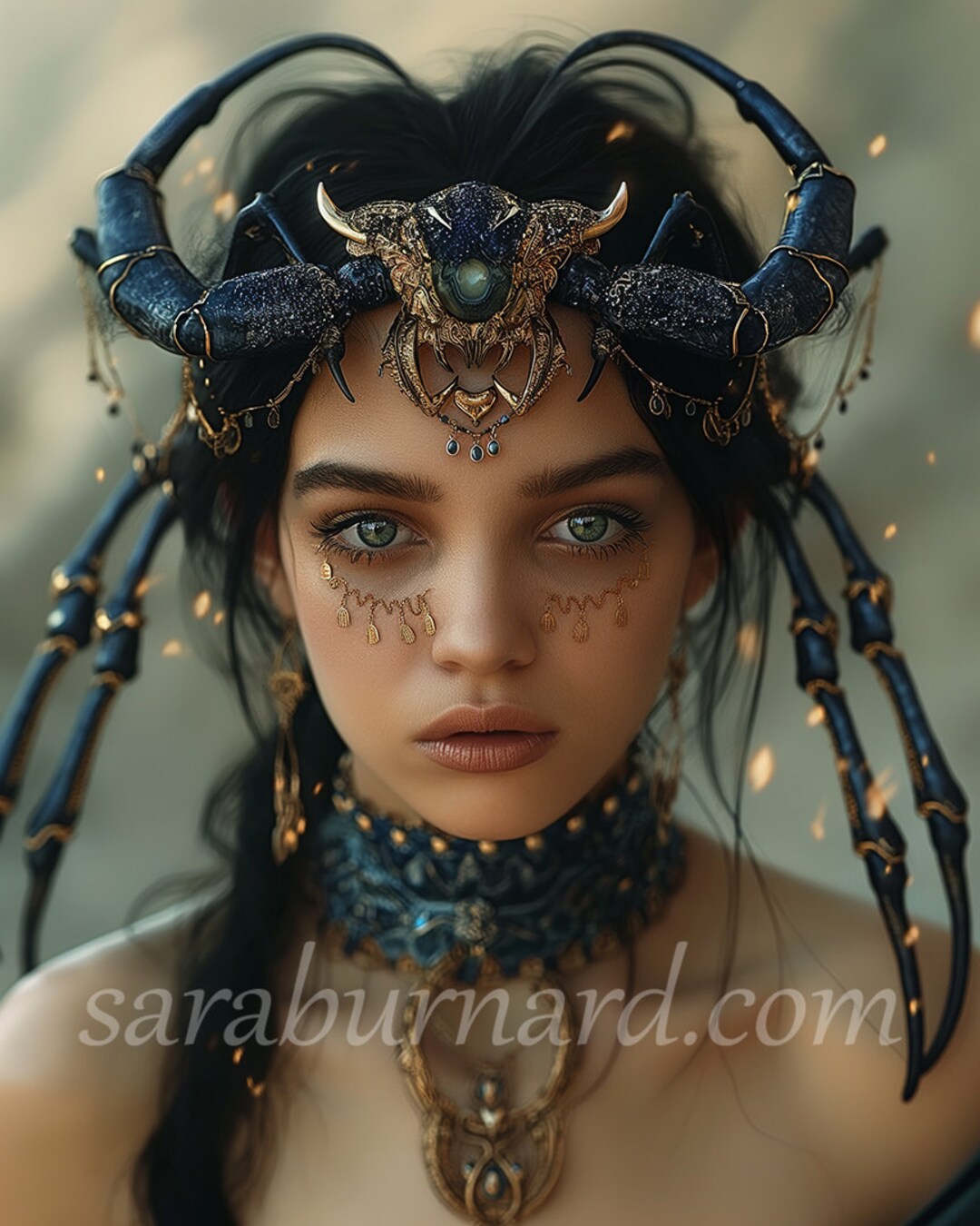 Scorpio Zodiac Woman Digital Download Astrology Star Signs AI Art Print ...