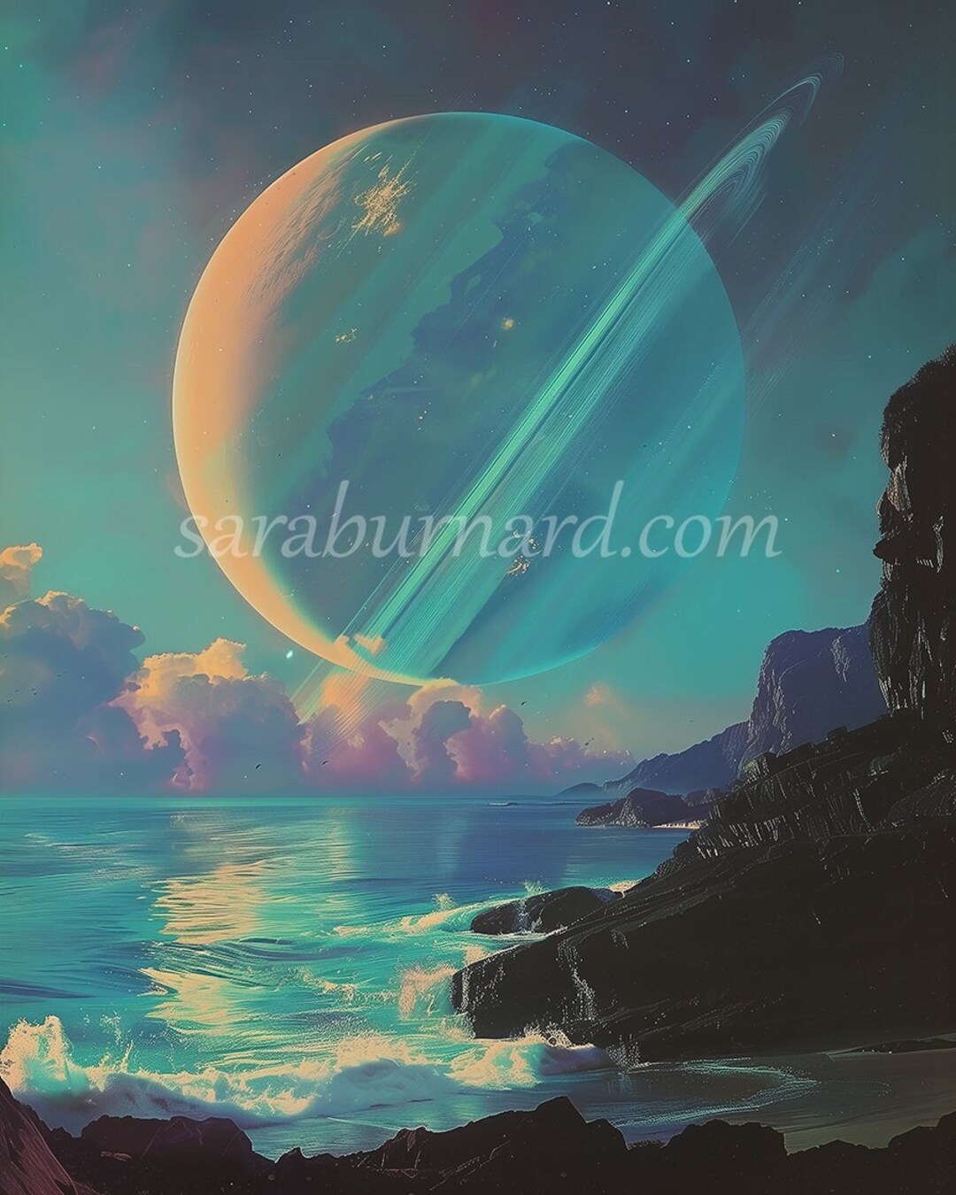 Digital Download - Planet Uranus - Astrology Astronomy Zodiac - AI ...