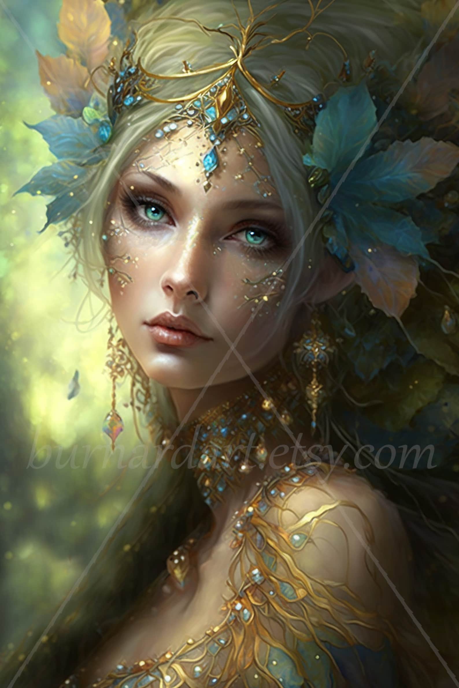 Forest Pixie Woman Digital Download Pixies Fantasy AI Art - Etsy