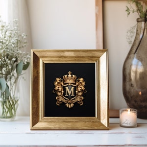 Letter M With Crown PNG & JPG Bundle of 4 Digital Downloads ...