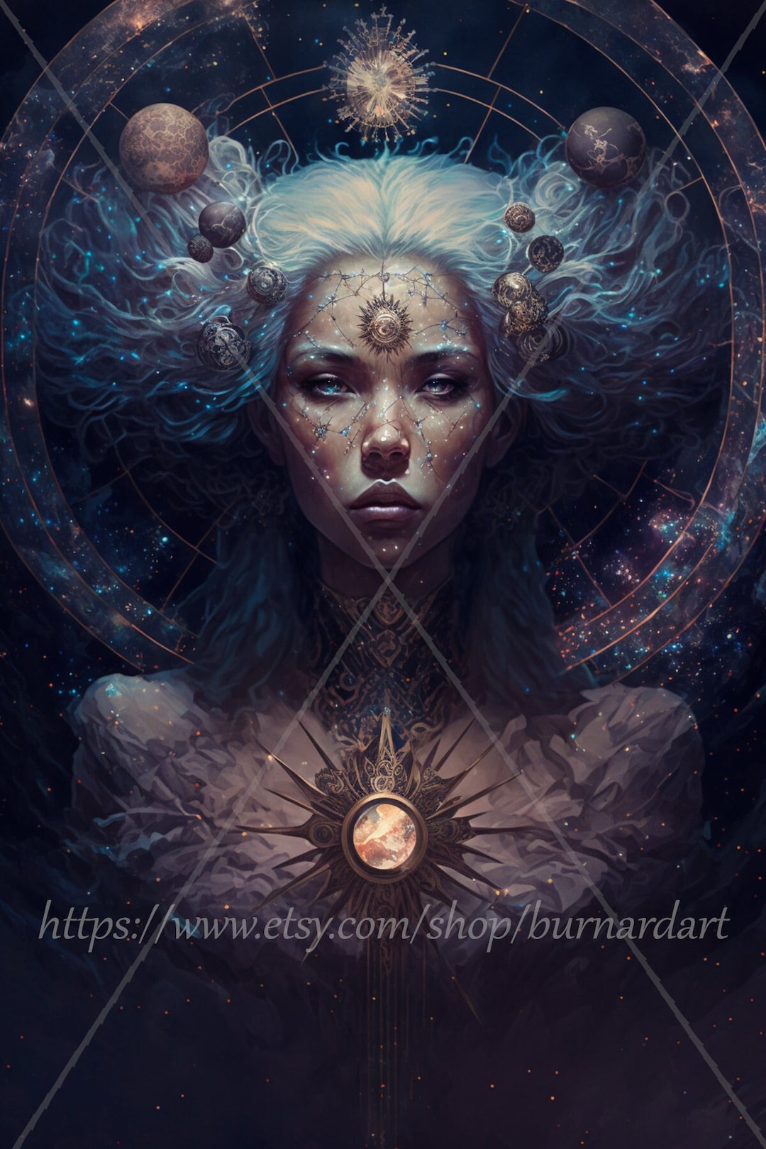 Digital Download - Celestial Woman Ethereal Spiritual - AI Generated ...
