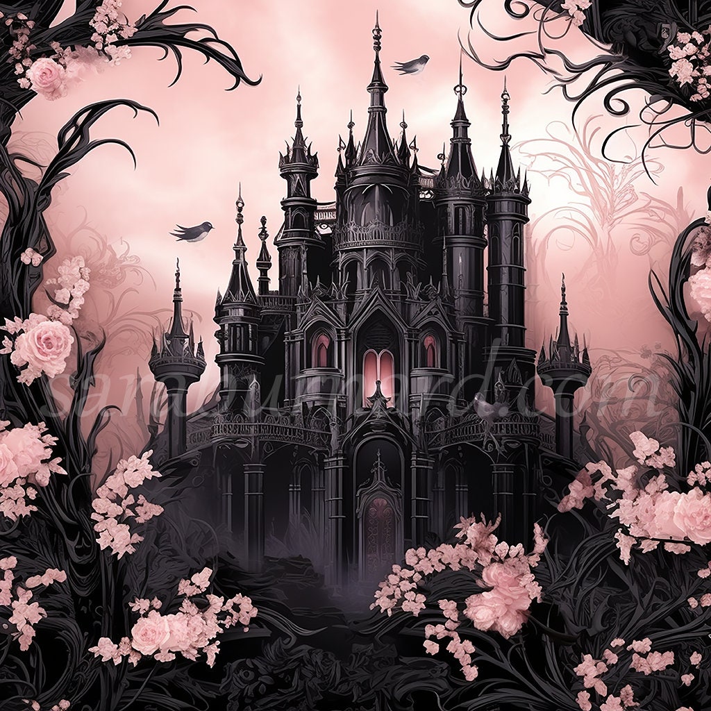 Gothic Castle Drawings