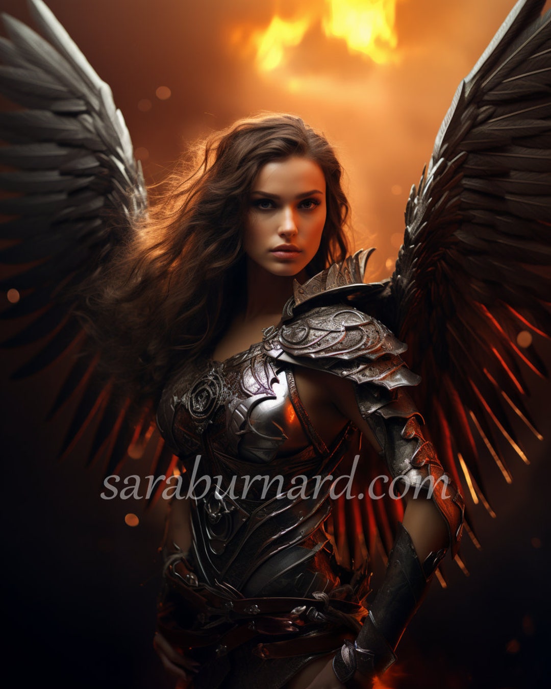 Valkyrie Digital Download - Scandinavian Mythology Warrior With Wings ...