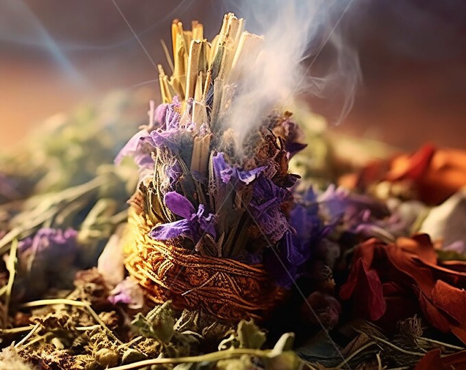 Digital Download Spiritual Cleansing Smudging Sage Herbs Flowers Holy ...