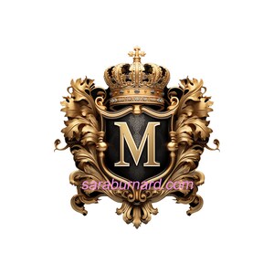 Letter M With Crown PNG & JPG Bundle of 4 Digital Downloads ...