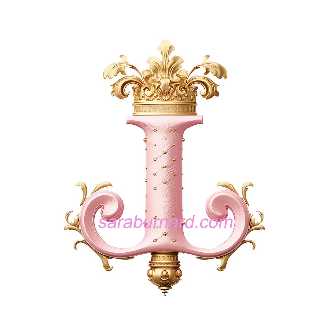 I Capital Letter Digital Download - Transparent Background PNG Pink ...