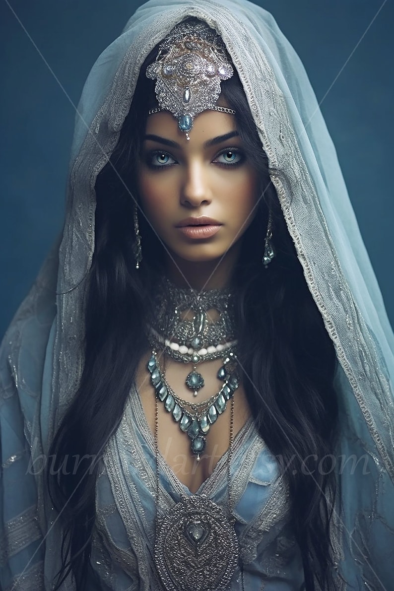 Arabian Princess Digital Download - Fantasy - AI Art Print Printable Poster Image Stock Photo ...