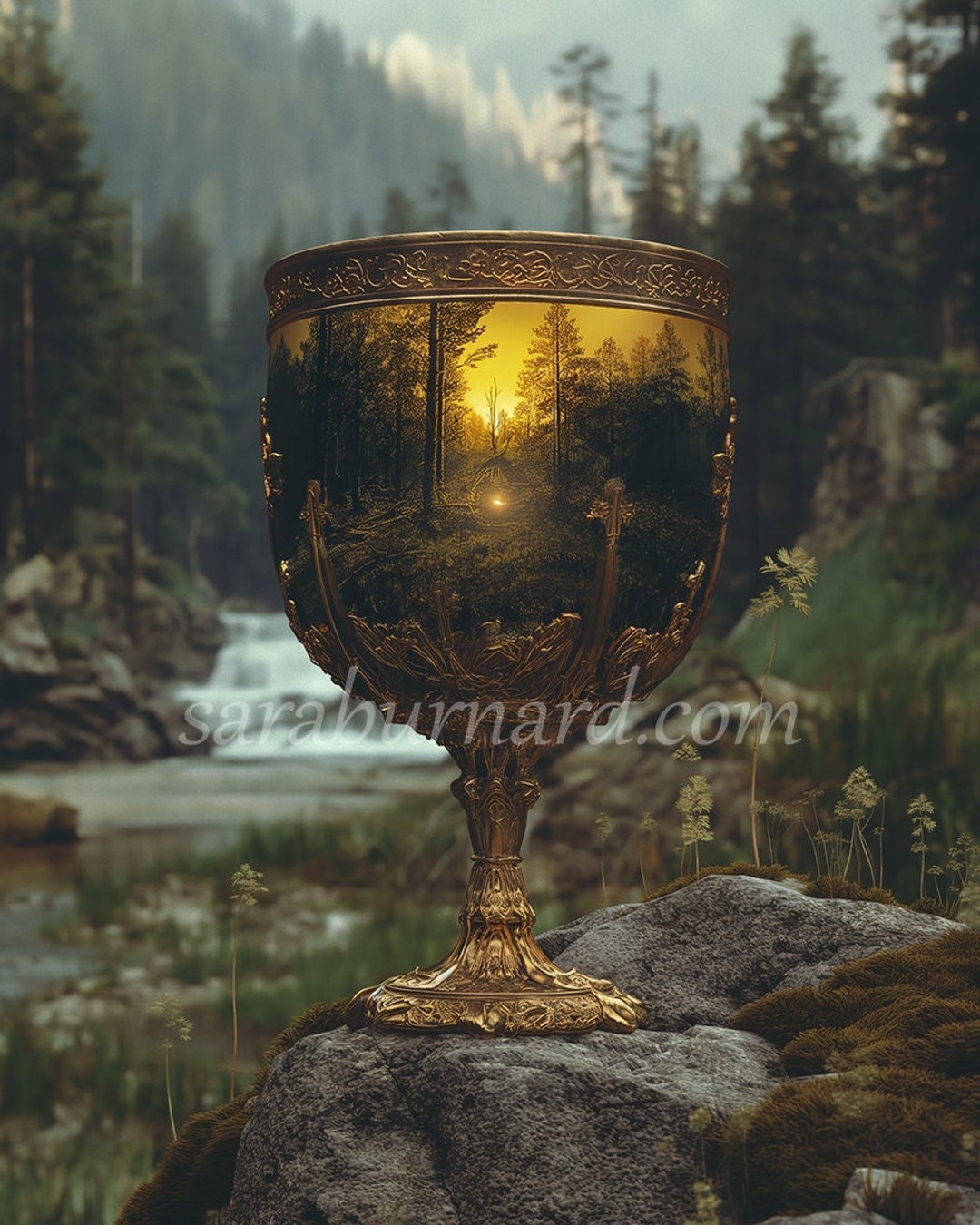 Holy Chalice Digital Download Goblet Ecclesiastical Heraldry AI Art ...