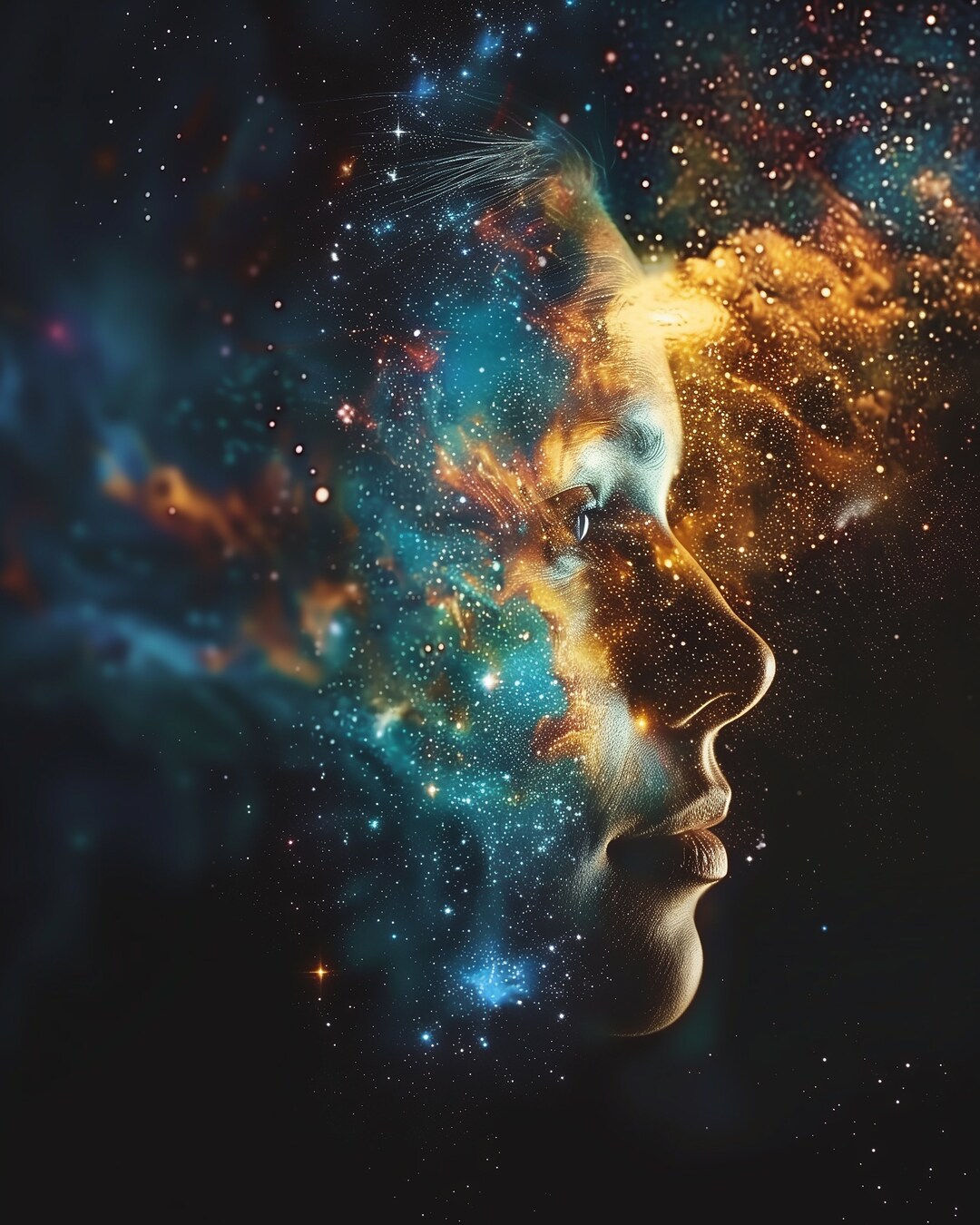 Unified Field Theory Digital Download of Consciousness Electromagnetic Life Force Atman AI Art ...