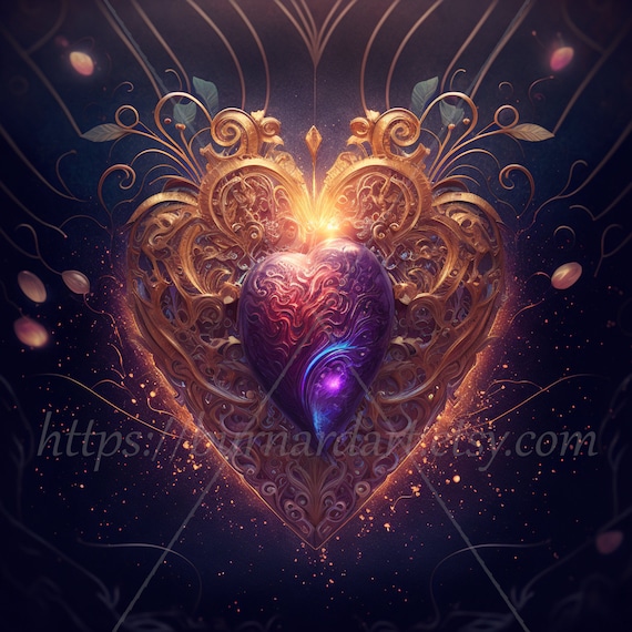 Ethereal Hearts Background