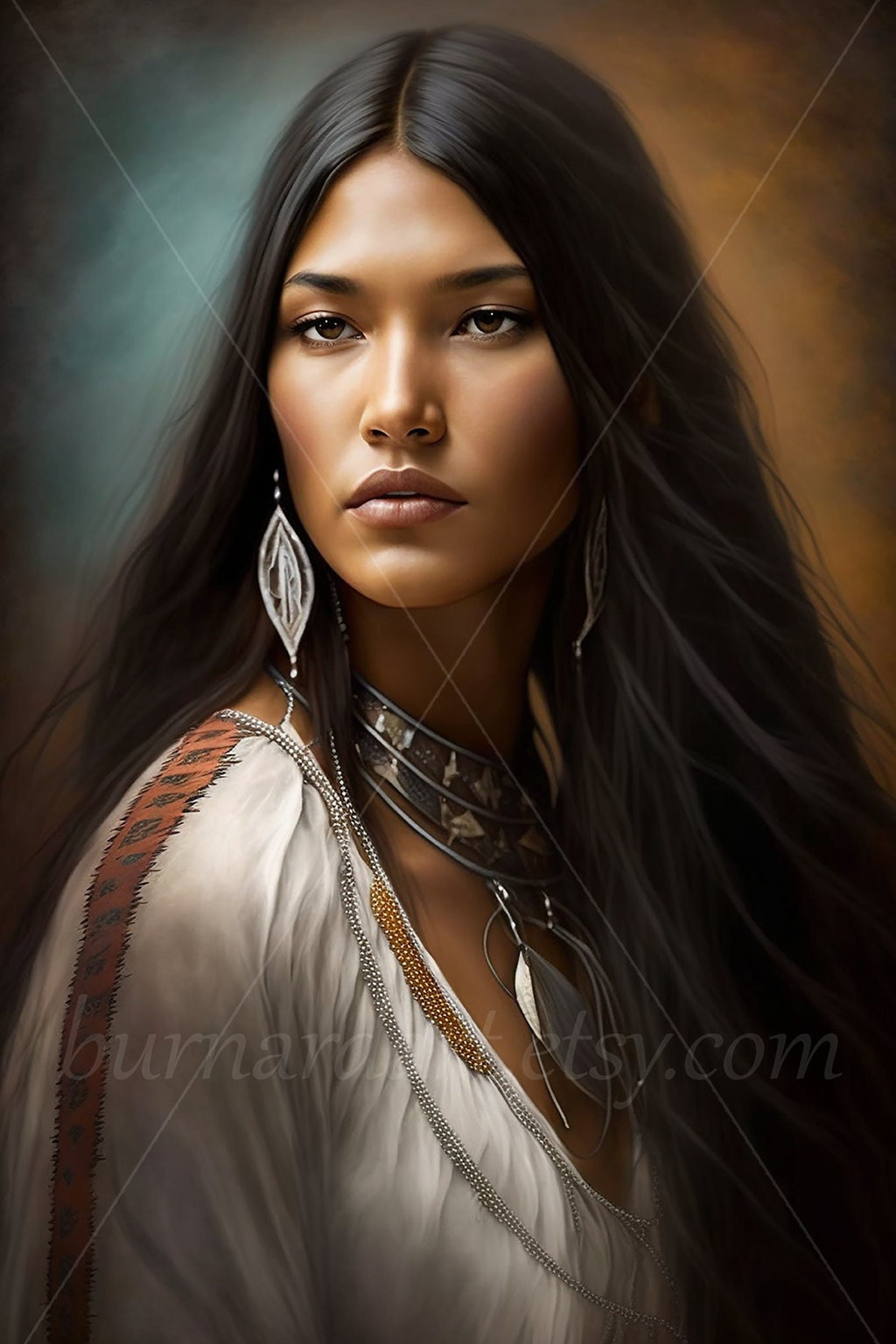 Muskogee Creek Native American Woman Digital Download AI - Etsy