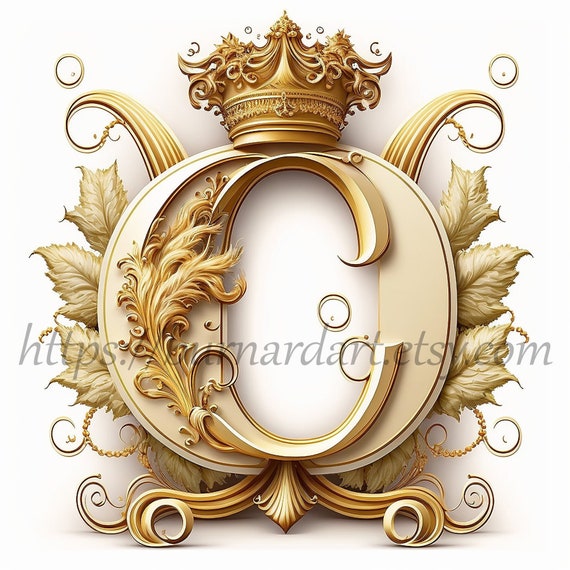 The Letter C In Gold