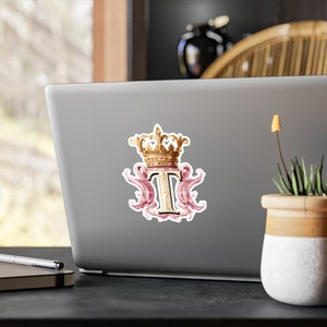 Letter T Decal Sticker Initial Monogram Style for Gifts - Etsy