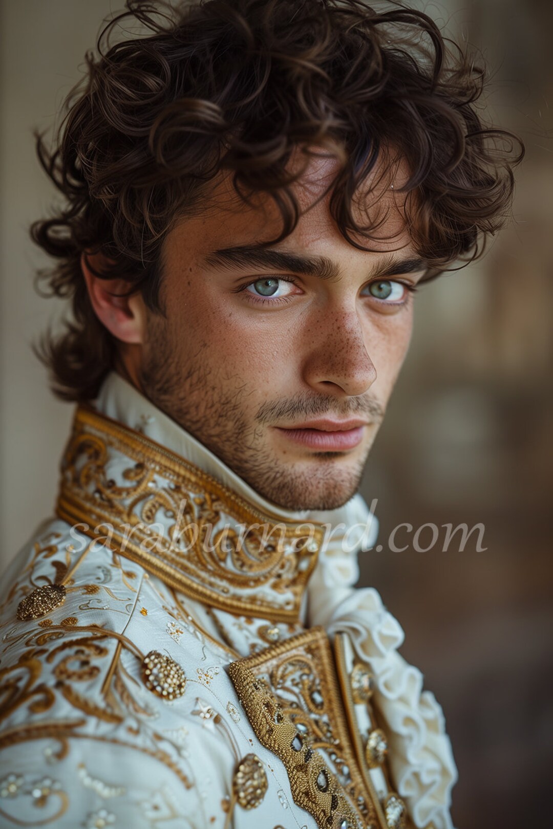 Handsome Prince Digital Download Fantasy AI Art Print Printable Poster ...