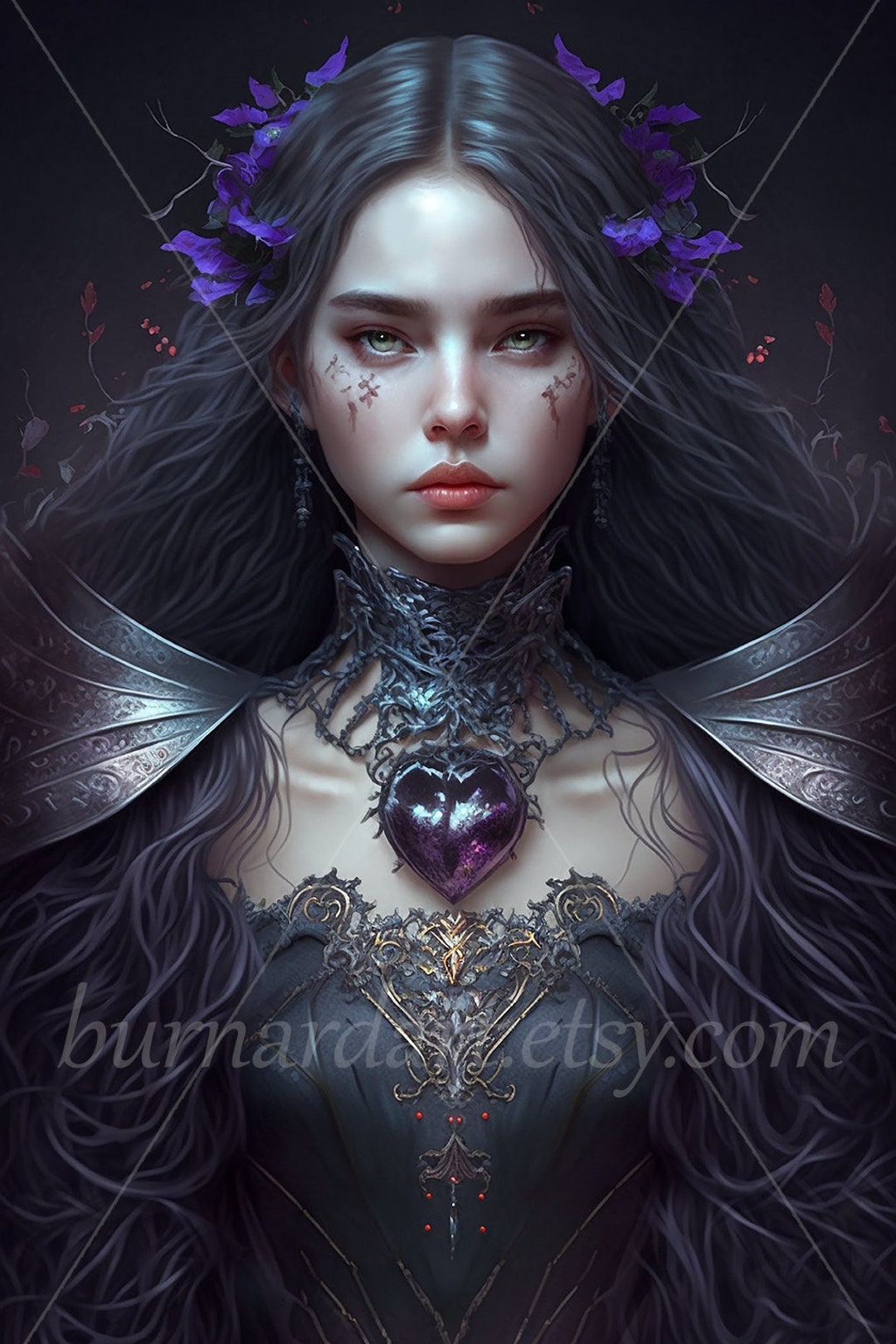 Gothic Princess Digital Download Monarch Royalty Fantasy - Etsy