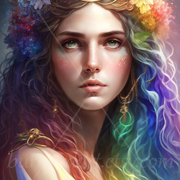 Greek Goddess Iris of the Rainbow - Etsy
