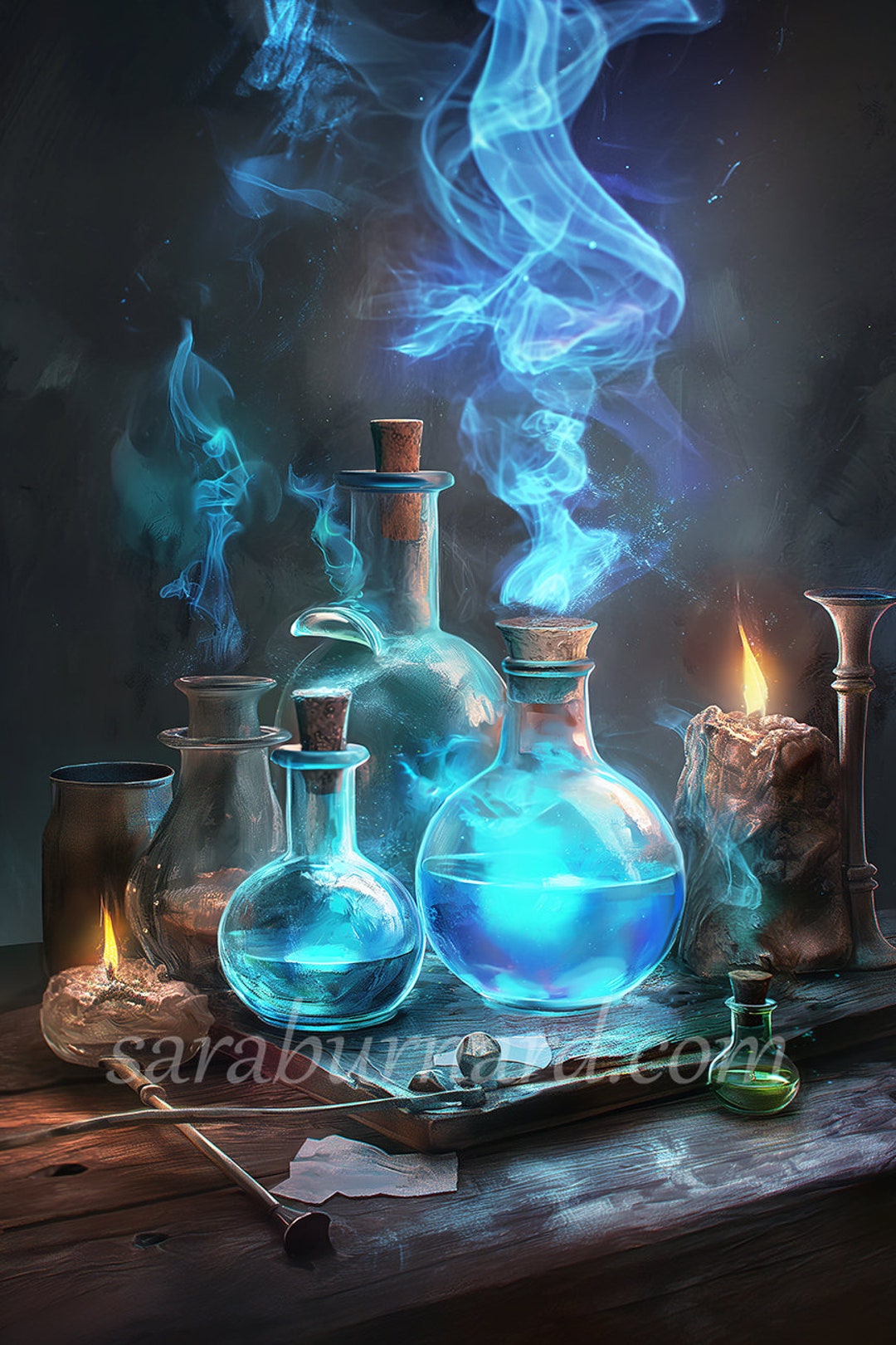 Spells and Potions Digital Download Fantasy Magic Wizardry Alchemy AI ...