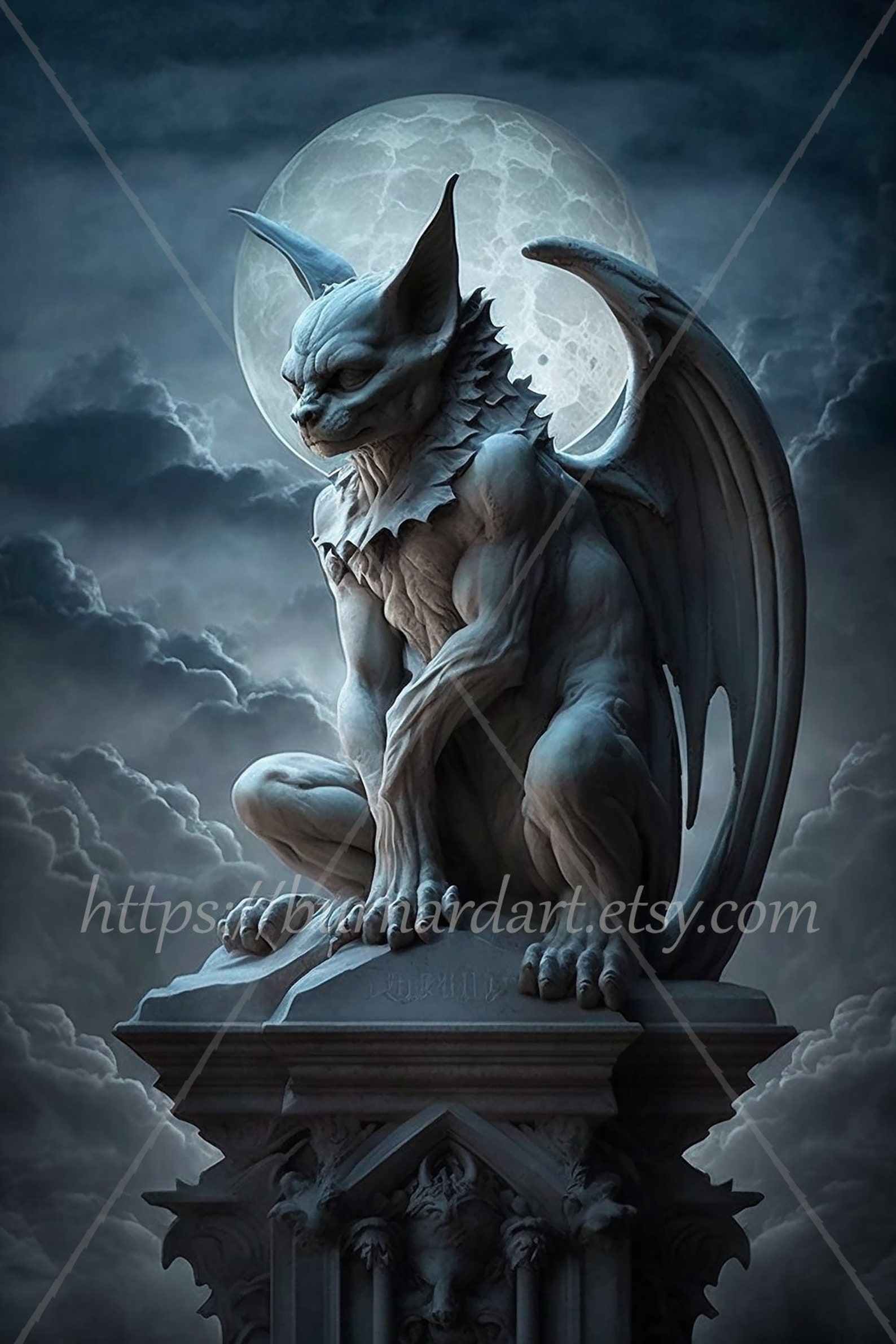 Gargoyles Digital Download - Medieval Griffins Gothic Greek Mythology ...
