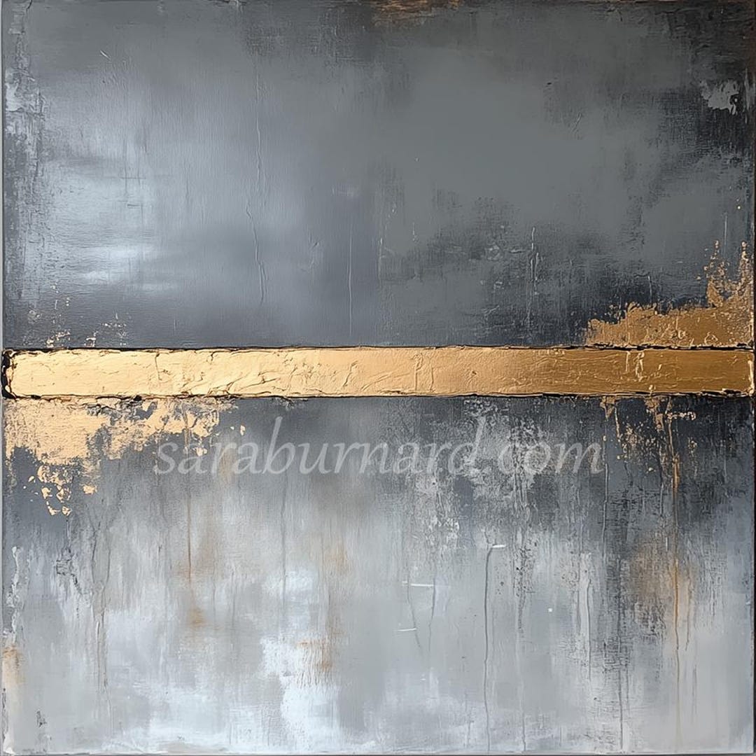 Abstract Wall Art Digital Download - Grey / Gray Textured Painting ...