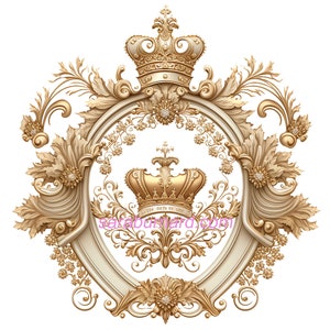 Ornate Emblem Crest Digital Download - Transparent Background ...