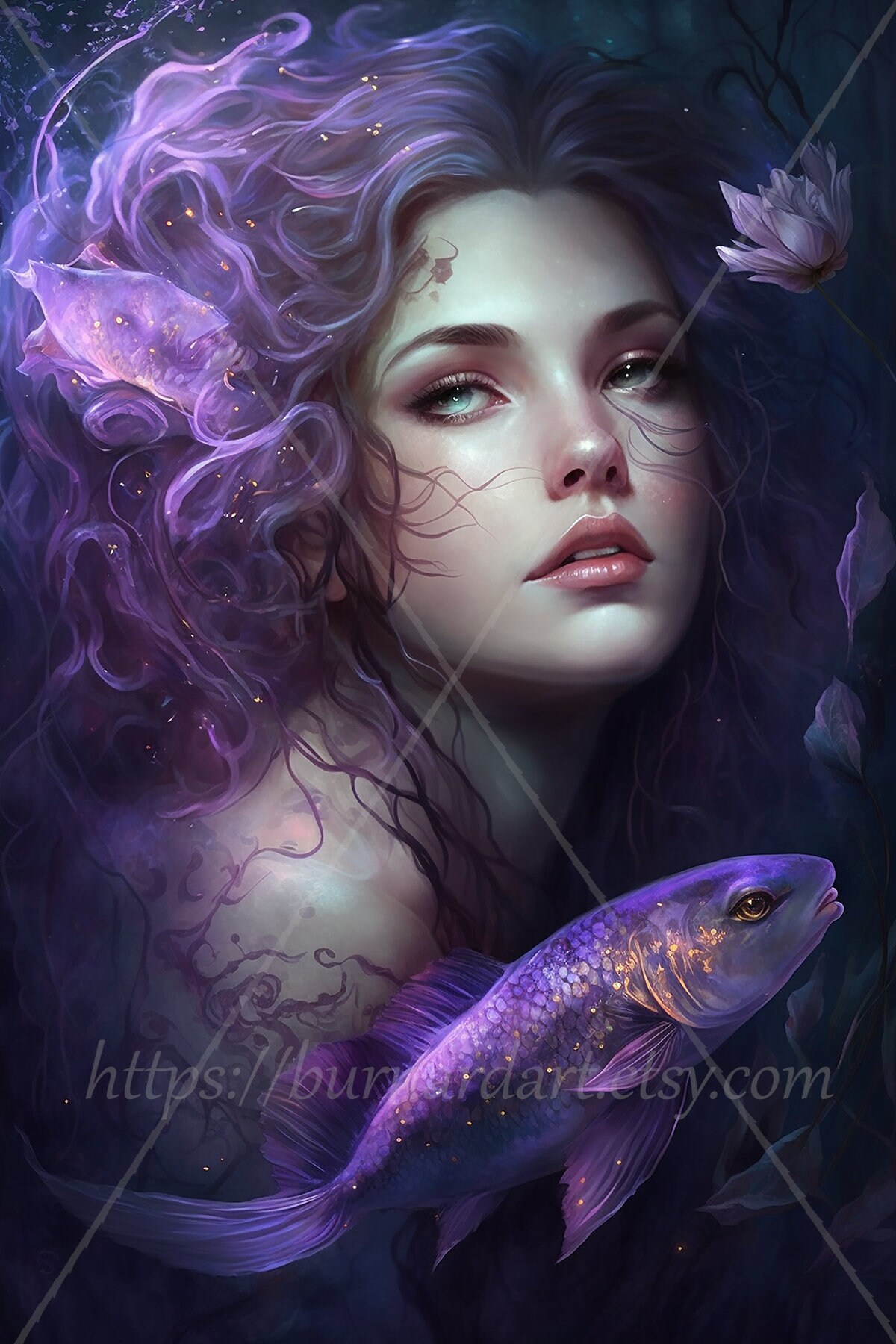 Pisces Digital Download - Astrology Zodiac Star Sign - Sun Moon Rising ...