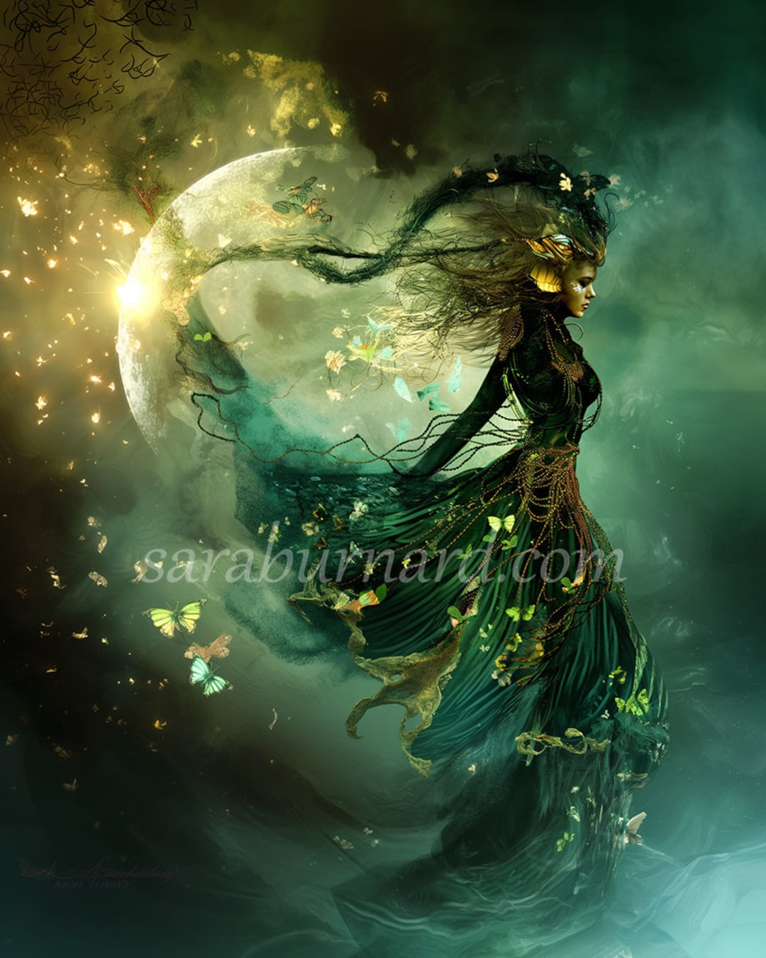 Goddess of Air Digital Download Elements Astrology Fantasy AI Generated ...