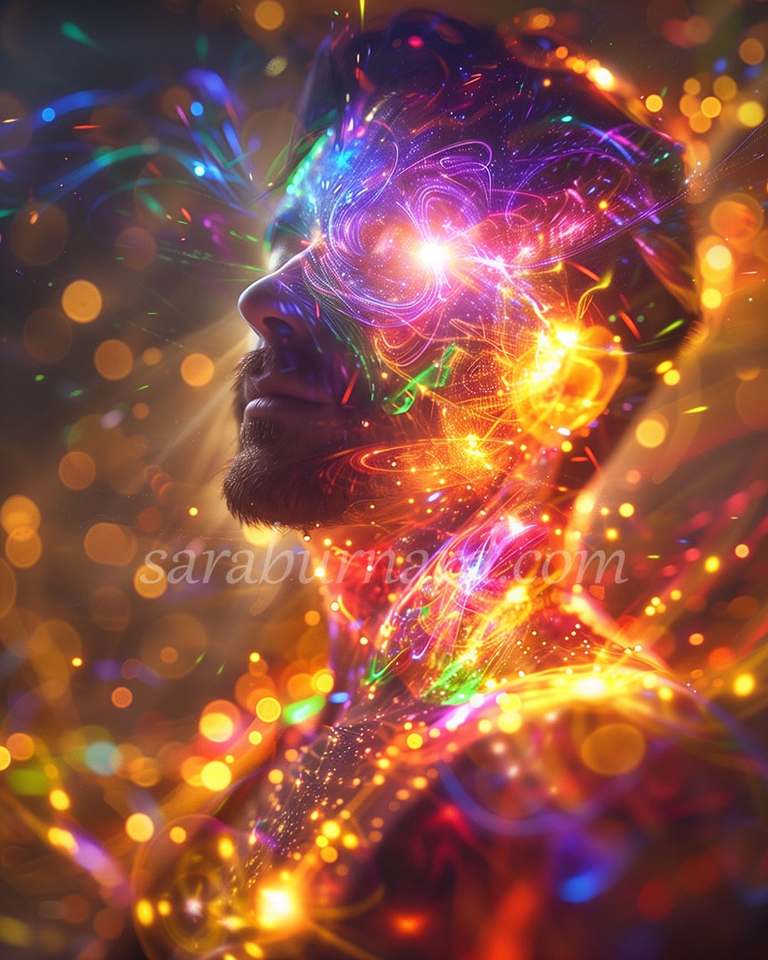 Unified Field Theory Digital Download of Consciousness Electromagnetic Life Force Atman AI Art ...