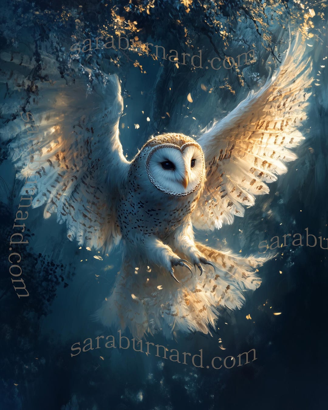 Spirit Owl Digital Download - Animal Totem Guide - AI Generated Art ...