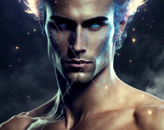 Digital Download Celestial Man Intuitive Spiritual Enlightened Ethereal ...