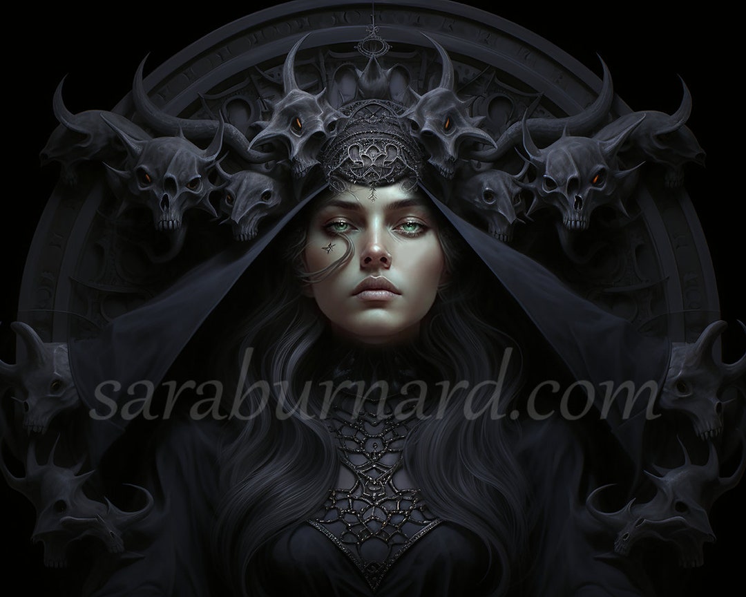 Black Moon Lilith Digital Download - Fantasy Art - Astrology - Zodiac ...